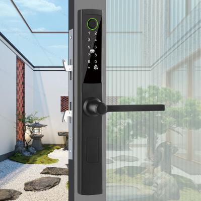 Cina Glomarket Broken Bridge Aluminum Smart Lock High-end Intelligence Zinc Alloy Tuya Wifi Impronta digitale Serratura impermeabile in vendita