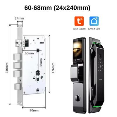 China Glomarket 3d Face Recognition Fingerprint Tuya Wifi Digital Smart Lock for sale
