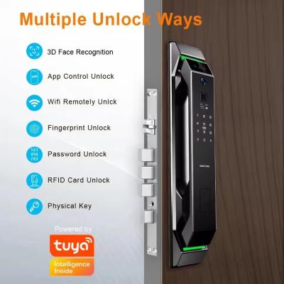 China Glomarket 3d Face Recognition Fingerprint Tuya Wifi Digital Smart Lock for sale