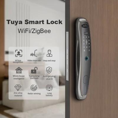 China Intelligent facial recognition fingerprint lock for remote unlocking of mobile APP for sale