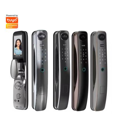China Fechadura de porta de reconhecimento facial inteligente de alta qualidade suporta 6 métodos de desbloqueio à venda