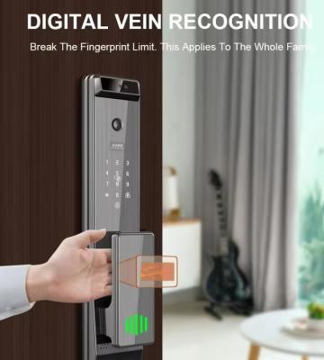 China Glomarket Tuya Digital Smart Lock Sistema biométrico totalmente automático Segurança Impressão digital 3D Reconhecimento facial Password Fechadura de porta à venda