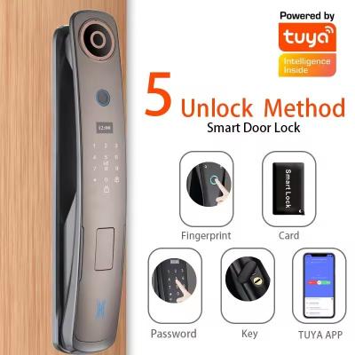 China Glomarket 3d Face Recognition Smart Door Lock With Camera Digital Fingerprint Fully Automatic Security Locks for sale