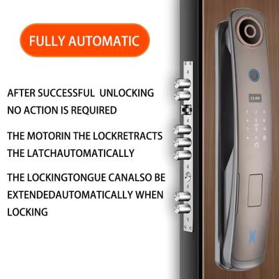 China Glomarket 3d Face Recognition Smart Door Lock With Camera Digital Fingerprint Fully Automatic Security Locks for sale
