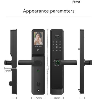 China Glomarket Tuya Wifi Smart Lock Aluminum Wooden Door Face Recognition Palmprint Biometric Fingerprint Digital Smart Lock for sale
