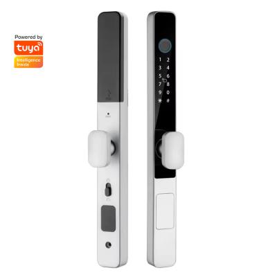 Cina Glomarket Smart Tuya Waterproof Door Lock Sliding Door Fingerprint Password Remote Control Handle Electronic Intelligent Lock in vendita