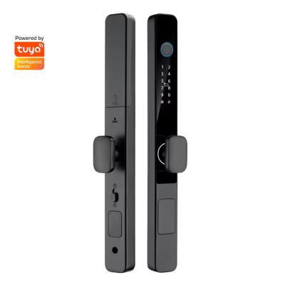 Cina Glomarket Smart Tuya Waterproof Door Lock Sliding Door Fingerprint Password Remote Control Handle Electronic Intelligent Lock in vendita