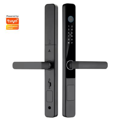 Cina Glomarket Smart Tuya Waterproof Door Lock Sliding Door Fingerprint Password Remote Control Handle Electronic Intelligent Lock in vendita