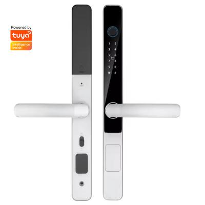 China Glomarket Smart Tuya Waterproof Door Lock Sliding Door Fingerprint Password Remote Control Handle Electronic Intelligent Lock for sale