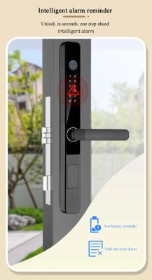 Cina Glomarket Smart Tuya Waterproof Door Lock Sliding Door Fingerprint Password Remote Control Handle Electronic Intelligent Lock in vendita