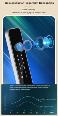 Cina Glomarket Smart Tuya Waterproof Door Lock Sliding Door Fingerprint Password Remote Control Handle Electronic Intelligent Lock in vendita