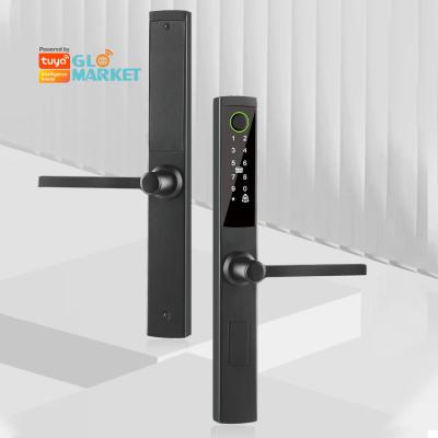 中国 Glomarket Broken Bridge Smart Lock High-end Intelligence Zinc Alloy Tuya Wifi Fingerprint Waterproof Door Lock 販売のため