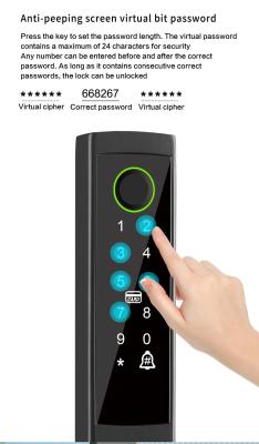 Cina Glomarket Broken Bridge Smart Lock High-end Intelligence Zinc Alloy Tuya Wifi Fingerprint Waterproof Door Lock in vendita