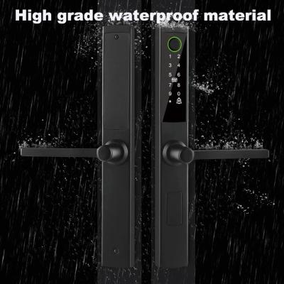 Cina Glomarket Broken Bridge Smart Lock High-end Intelligence Zinc Alloy Tuya Wifi Fingerprint Waterproof Door Lock in vendita