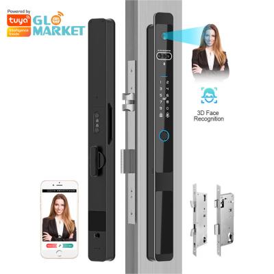 中国 Glomarket Tuya 3d Face Cerradura Inteligente Automatic Electric Wifi Camera Fingerprint Digital Smart Door Lock 販売のため