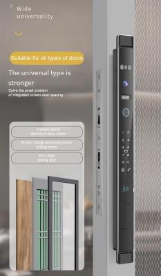 China Glomarket 3D Face Recognition Tuya Wifi Aluminum Sliding Door Lock Waterproof Fingerprint Smart Digital Lock Glass Door Lock for sale