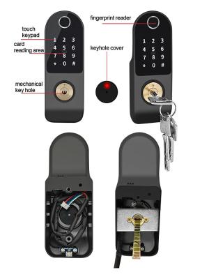 Cina Glomarket Tuya Impermeabile Digitale TTLock Sblocco remoto Sblocco intelligente a doppia facciata con impronta digitale in vendita