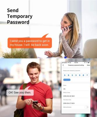 Cina Glomarket Tuya Impermeabile Digitale TTLock Sblocco remoto Sblocco intelligente a doppia facciata con impronta digitale in vendita