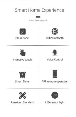 China Glomarket Smart Home Remote Voice Control Painel táctil Switch aquecedor de água Tuya Wireless Wifi Boiler Switch à venda