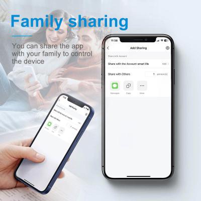Cina Glomarket Tuya Wifi Smart Wall Light Switch 1/2/3 Gang Support Voice/app/touch Control con schermo di visualizzazione della temperatura in vendita