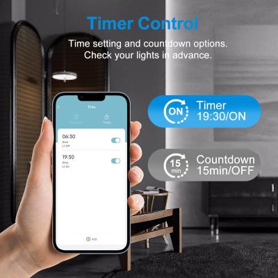 Cina Glomarket Tuya Wifi Smart Wall Light Switch 1/2/3 Gang Support Voice/app/touch Control con schermo di visualizzazione della temperatura in vendita