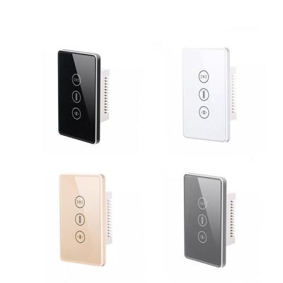 中国 Glomarket私達標準的なTuya Wifiのスマートなカーテン スイッチ接触ボタンの声制御スマートなシャッター スイッチAlexa Googleの家 販売のため