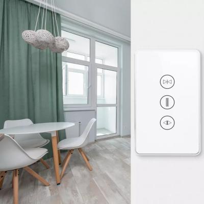 中国 Glomarket私達標準的なTuya Wifiのスマートなカーテン スイッチ接触ボタンの声制御スマートなシャッター スイッチAlexa Googleの家 販売のため