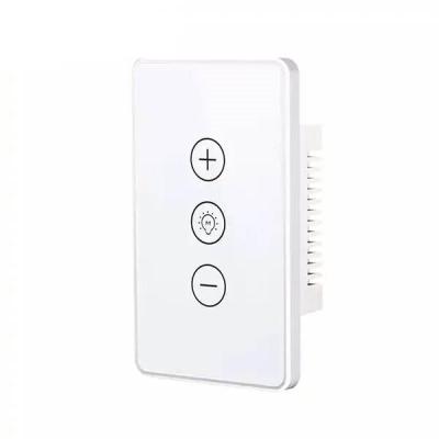 China Glomarket Digital Smart Switch Light Wifi Dimmer Wireless Glass Touch Wall Light Switch Panel Tuya Remote Control With Alexa for sale
