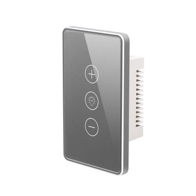 China Glomarket Digital Smart Switch Light Wifi Dimmer Wireless Glass Touch Wall Light Switch Panel Tuya Remote Control With Alexa for sale