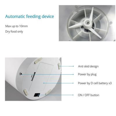 China 4 Liter Alexa Dog Food Dispenser Auto-Haustier-Zufuhr-mit Kamera zu verkaufen