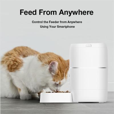 China 4 Liter Alexa Dog Food Dispenser Auto-Haustier-Zufuhr-mit Kamera zu verkaufen