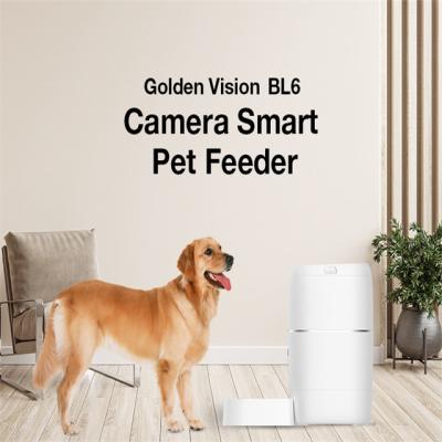China 4 Liter Alexa Dog Food Dispenser Auto-Haustier-Zufuhr-mit Kamera zu verkaufen
