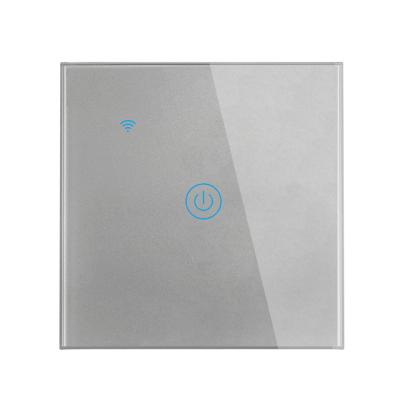 China 86x86mm 3 Gang Touch Dimmer Switch Alexa Glass Smart Switch Three Gang for sale