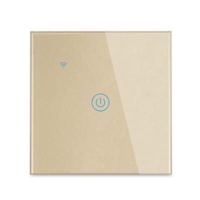 China 86x86mm 3 Gang Touch Dimmer Switch Alexa Glass Smart Switch Three Gang for sale