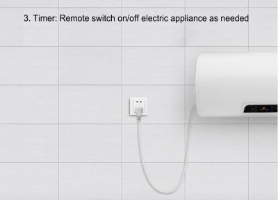 China 13A Tuya Timer Wall Socket 3500W Voice Activated Power Outlet for sale