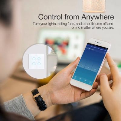 China ODM 1200W Touch Screen Smart Light Switch Wifi Smart Wall Touch for sale