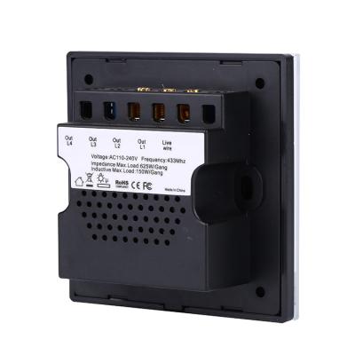 Cina Lavoro a comando a tocco del commutatore della tenda della parete standard UE/USA del commutatore di WIFI dello Smart Home con Google/alexa per la tenda elettrica Swit in vendita
