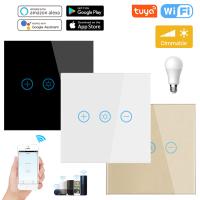 China Alexa 15A Glass Touch Dimmer Switch for sale