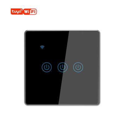 China Metal Border Tuya Smart Switch BLE 2.4G Alexa Controlled Light Switch for sale