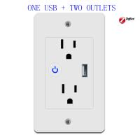 China AC Wifi 120V Outlet 10A Google Assistant Smart Plug Socket ZigBee for sale