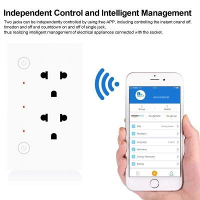 China 16A 3kw Wireless Multi Plug ZigBee Multi Outlet Remote Control for sale