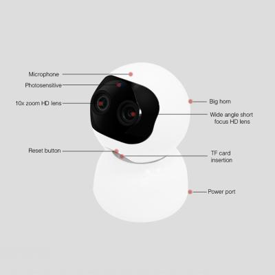 China Glomarket 2K Ultra-clear Motion Detection Smart Indoor Pan/Tilt Home Wifi Smart Home Camera Security Wireless  Camera for sale