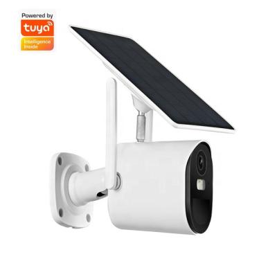 Cina Macchina fotografica compatibile astuta di Tuya Wifi della macchina fotografica solare della pallottola di Pir IP65 in vendita