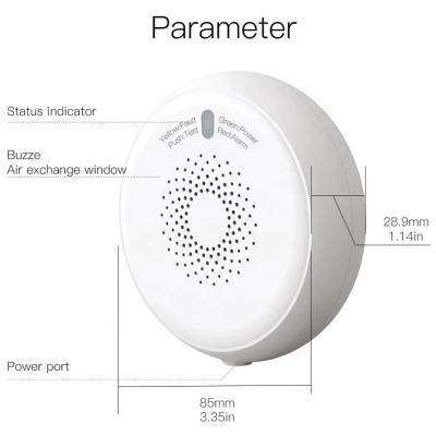 China sensor esperto do alarme do sensor esperto do gás de Zigbee do detector do propano 70dB à venda