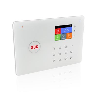 China 5V2A Touch Screen House Alarm 120dB Security Alarm System Wireless Gsm Alarm for sale