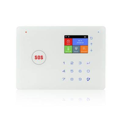 China 5V2A Touch Screen House Alarm 120dB Security Alarm System Wireless Gsm Alarm for sale