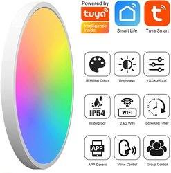 China música moderna conduzida de controle remoto colorida do Rgb da luz de teto de 24w Tuya Smart à venda