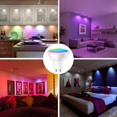 China 2700K-6500K GU10 Smart Bulb 450lm Smart Led Spotlight 5W For Bedroom for sale