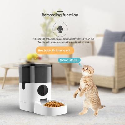 China FCC ABS Smart Pet Feeder 6L Automatic Dog Feeder With Camera for sale