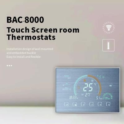 Cina Regolatore di temperatura di aiuto domestico del touch screen Tuya del condizionatore d'aria LCD di UE in vendita